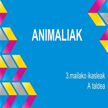 Animaliak | PPTX