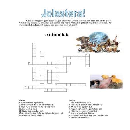 Animaliak | PDF