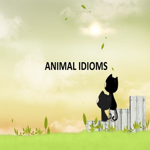 Animal idioms | PPT