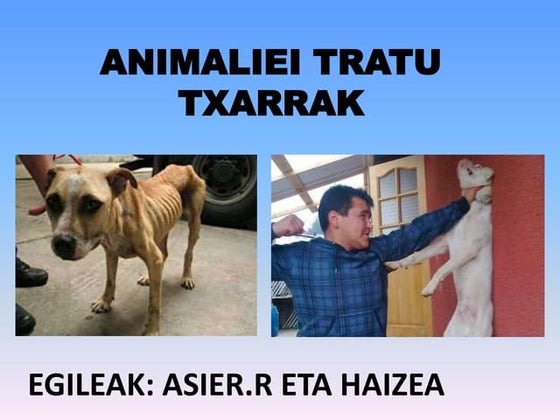 Tratu txarrak 6.B | PPT