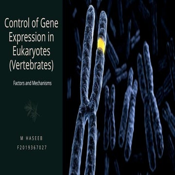 Gene Expression And Its Regulation by TOQIR AHMED.pptx