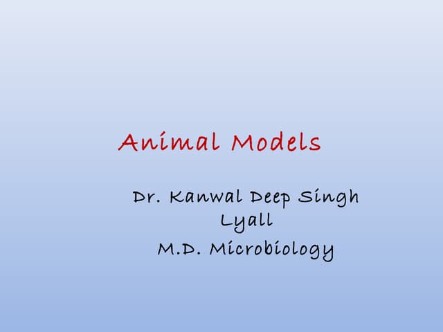 Handling of laboratory animal | PPTX