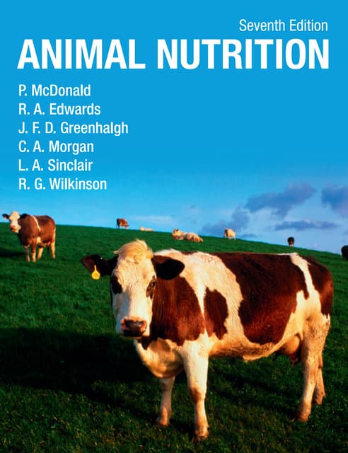 ANIMAL NUTRITION AND FEEDING LECTURE CONTENT | PDF | Agriculture ...