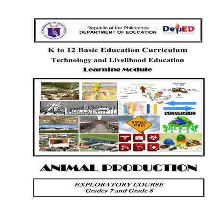 TLE -Learning Module - Animal Production | PDF