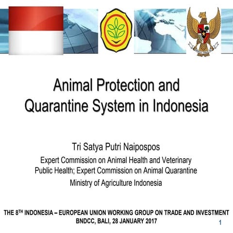 Animal Protection and Quarantine System Indonesia-EU CEPA - BARANTAN ...