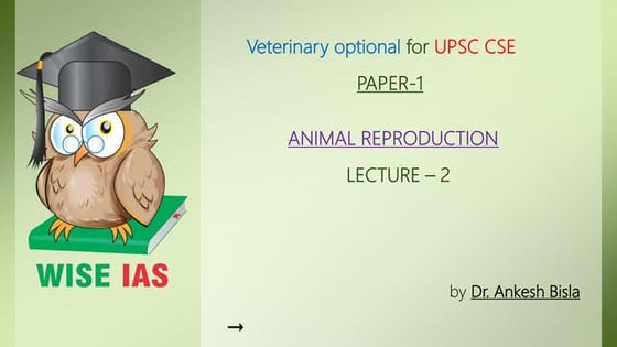 Animal reproduction lecture 1 | PPT