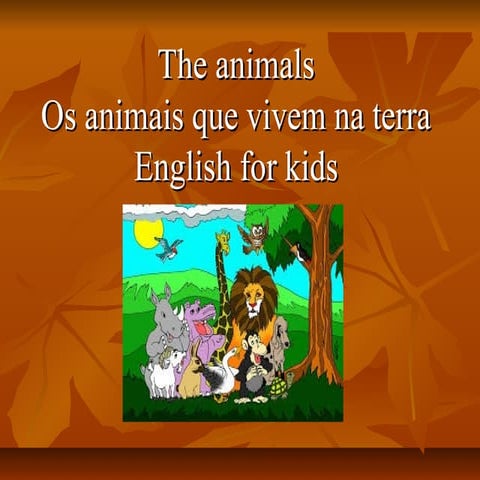 English for kids - Animals | PPT