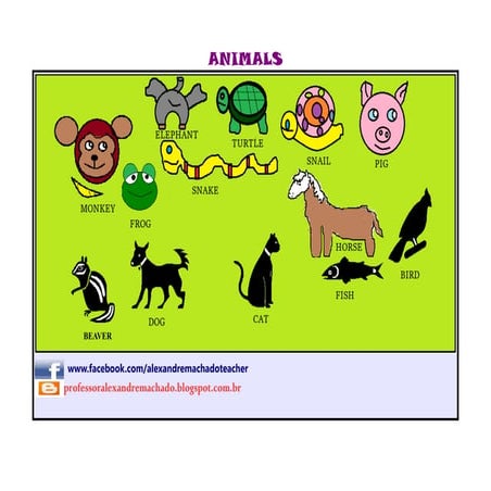 english vocabulary-Animals | PDF
