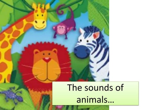 Sounds of animals | PPT