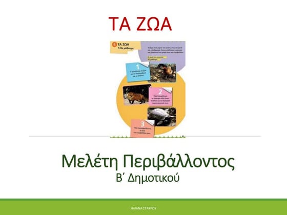 Τα ζώα του δάσους | PPT