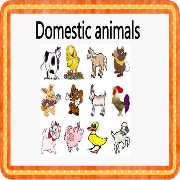 ANIMALES EN INGLES, 11 DIAPOSITIVAS PARA APRENDER | PPTX