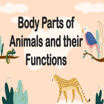 Animals.pptx parts and functions of animals | PPTX