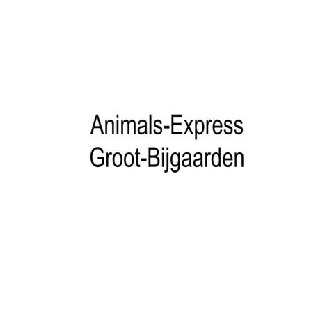Animals Express | PPT
