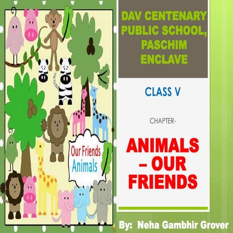 Animals - our friends , CLASS V | PDF
