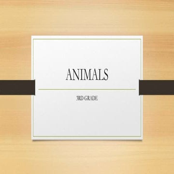 Animals 3rd grade | PPT