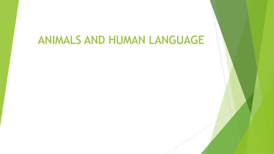 Properties of human language | PPSX