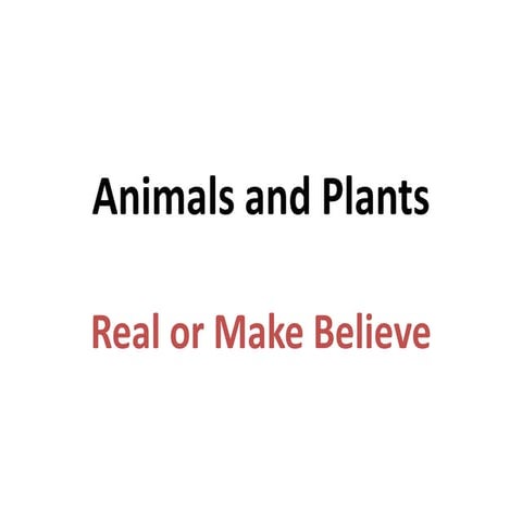 Animals And Plants | PPT