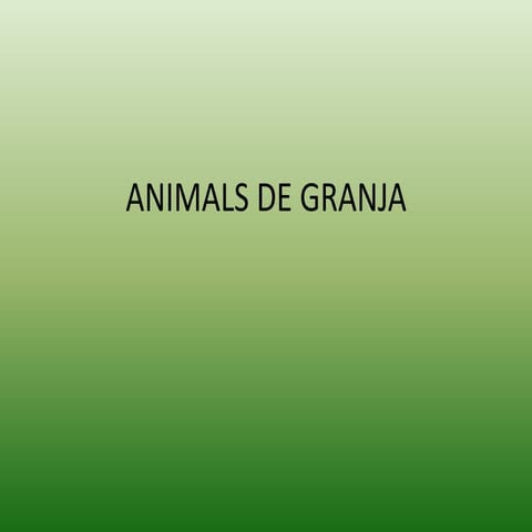 Animals de la granja | PPT