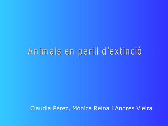 Els animals en perill d | PDF