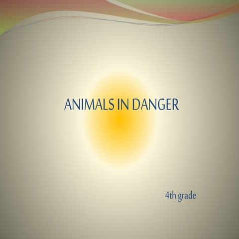 Animals in danger | PPSX