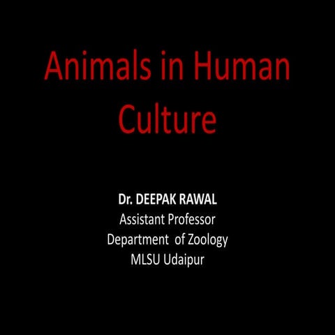 Animals in human culture | PPT