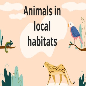 Animals in local habitats.pptx for 5 classses | PPTX