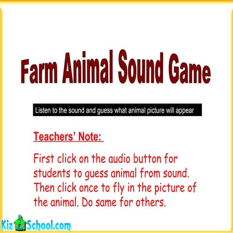 Animalsoundgame | PPT