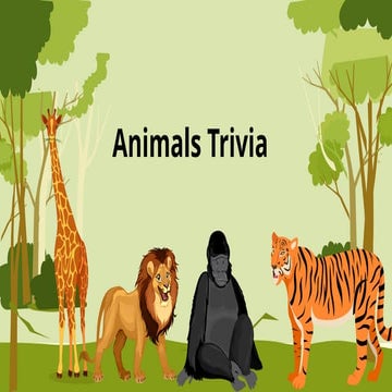 Animal Trivia power point fun activity. | PPTX