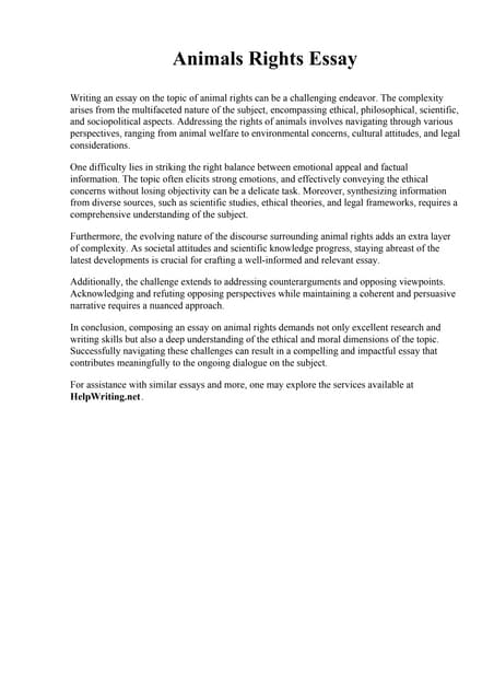 Persuasive Essay On Animal Rights.pdf