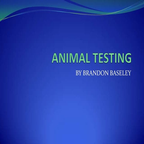 Animal testing | PPTX | Science