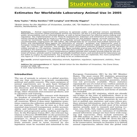 Animal Testing And Its Alternatives The Most Important Omics Is ...