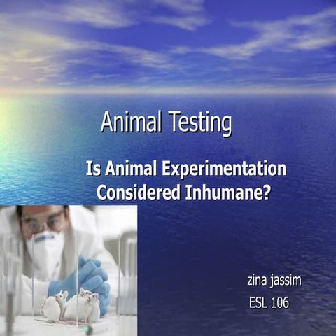 Animal testing | PPTX