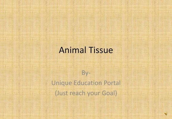 Types of tissues and their types (with diagrams) | PPTX