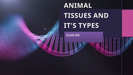 types of animal tissues class 9 | PPTX | Bone and Joint Conditions | Diseases and Conditions