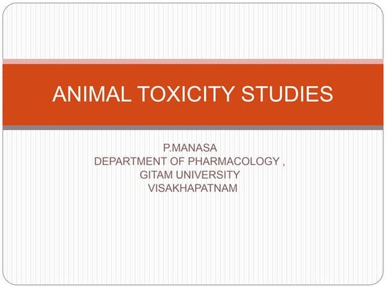 MALE REPRODUCTIVE TOXICITY STUDIES(Toxicokinetics).pptx | Reproductive ...