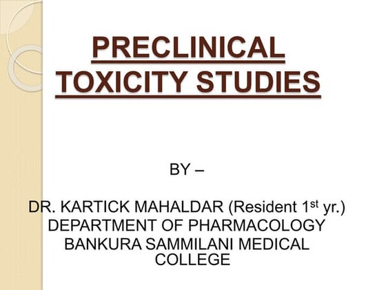 OECD Guideline For Acute oral toxicity (TG 423) | PPTX