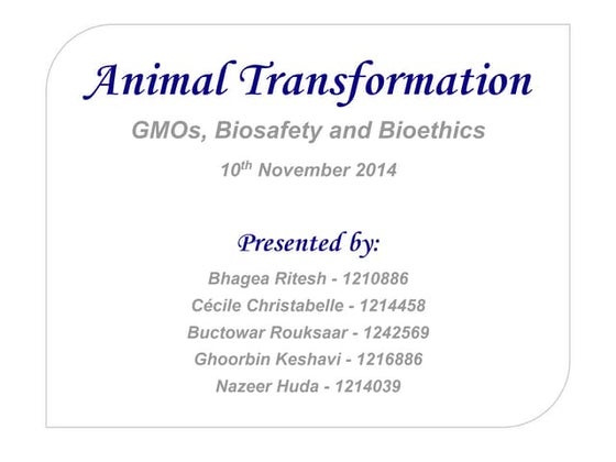 Mechanism of T-DNA to transfer genes into plants | PPT