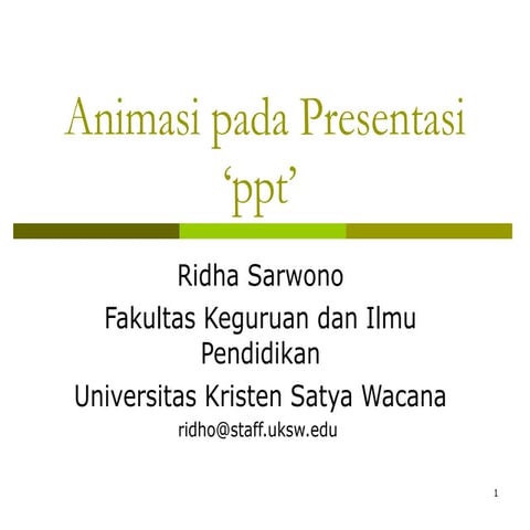 Animasi | PPT