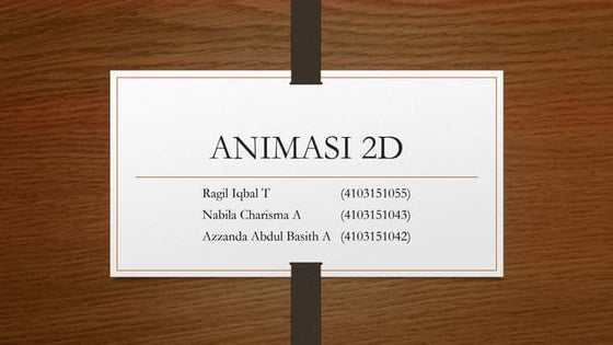 Animasi 2 d | PPT