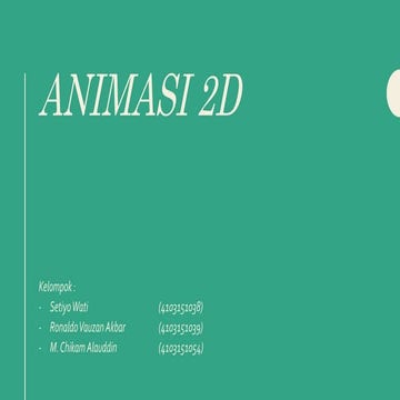 Animasi 2D | PPTX