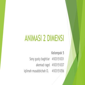 Animasi 2 dimensi | PPTX