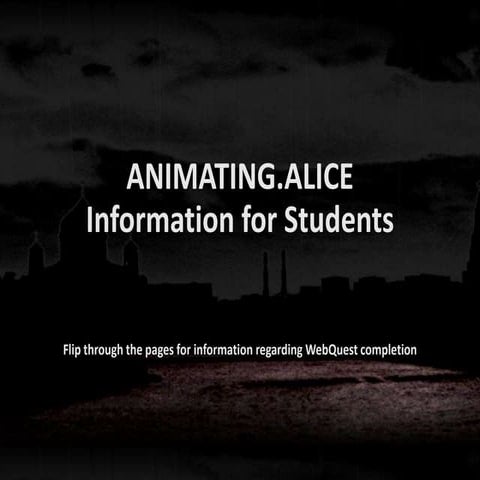 Animating.Alice Info for students | PPTX