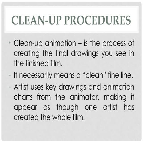Animation - Week 1 Qtr 1.pptx-CleanUp Procedures | PPTX