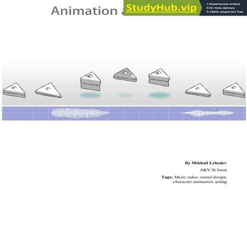 Animation And Sound | PDF | Music Video | Genres