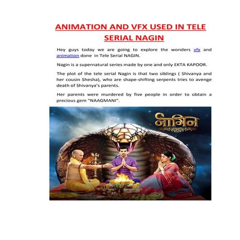 ANIMATION AND VFX USED IN TELE SERIAL NAGIN | PDF