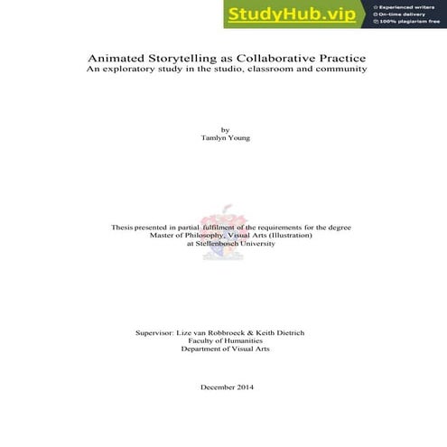 Animation As Collaborative Practice An Exploratory Study | PDF