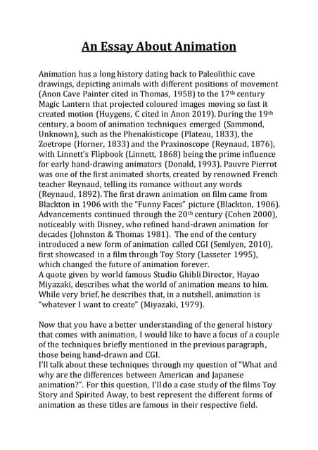 Timeline of animation | PPT