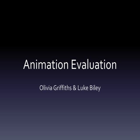 Animation Evaluation | PPT