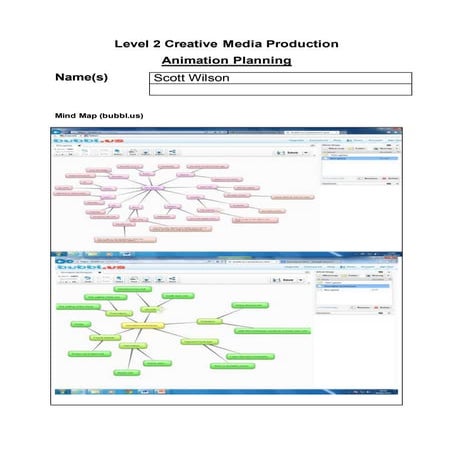 Animation planning document | DOCX