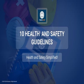10 Health And Safety Guidelines - TECH EHS | PDF
